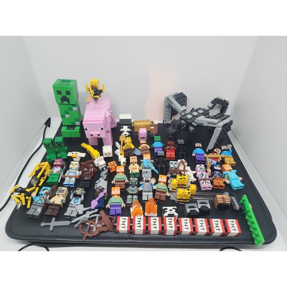 Lego | Toys | Rare Lego Minifigure Huge Lot Minecraft Figures Animals ...